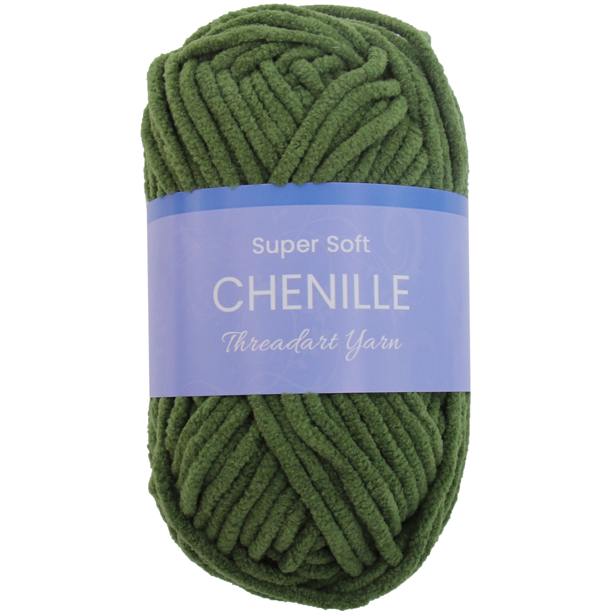 ThreadArt Chenille Yarn for Crocheting, Knitting, Amigurumi, Super Soft ...