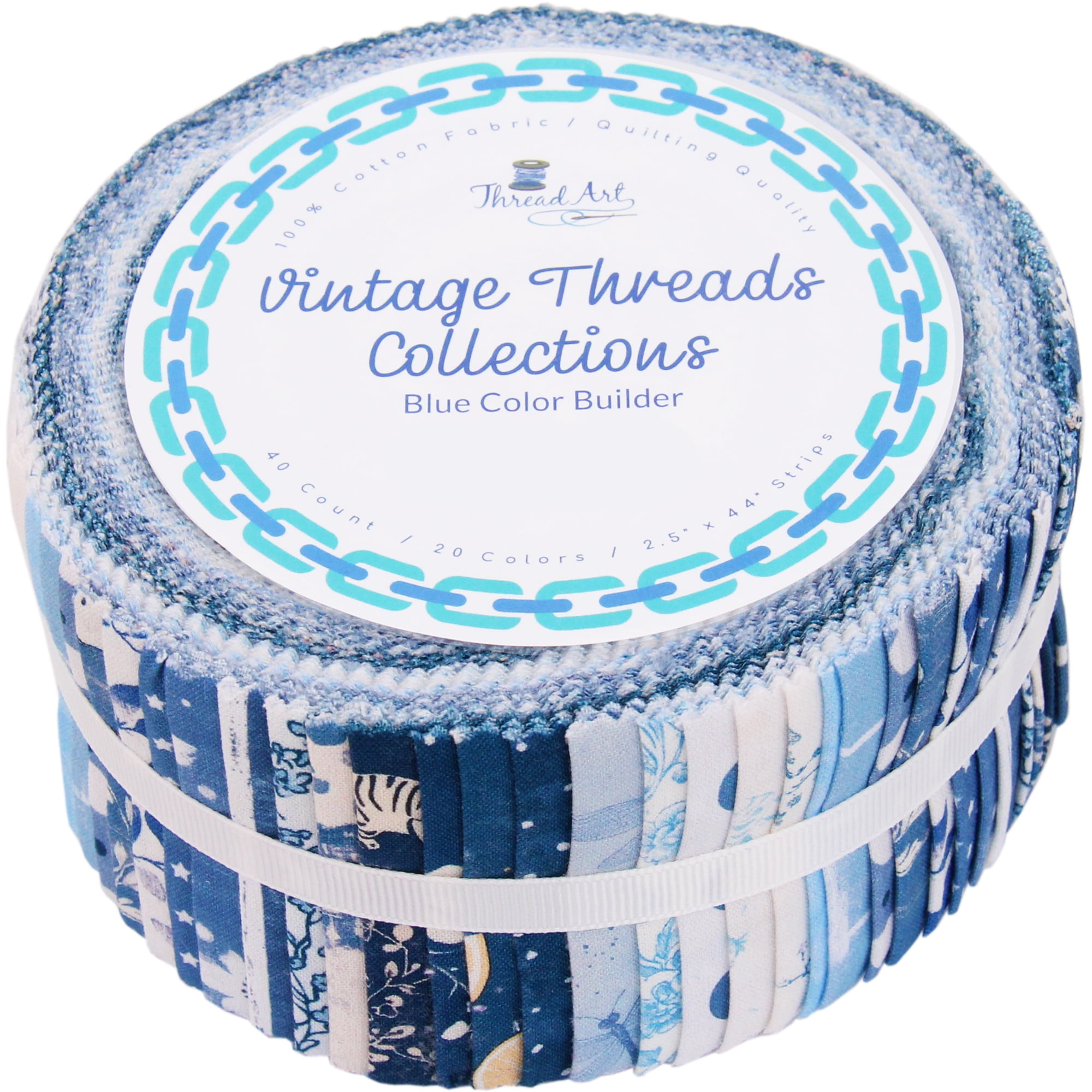 ThreadArt Exclusive Prints Jelly Roll Fabric Strips for Quilting ...