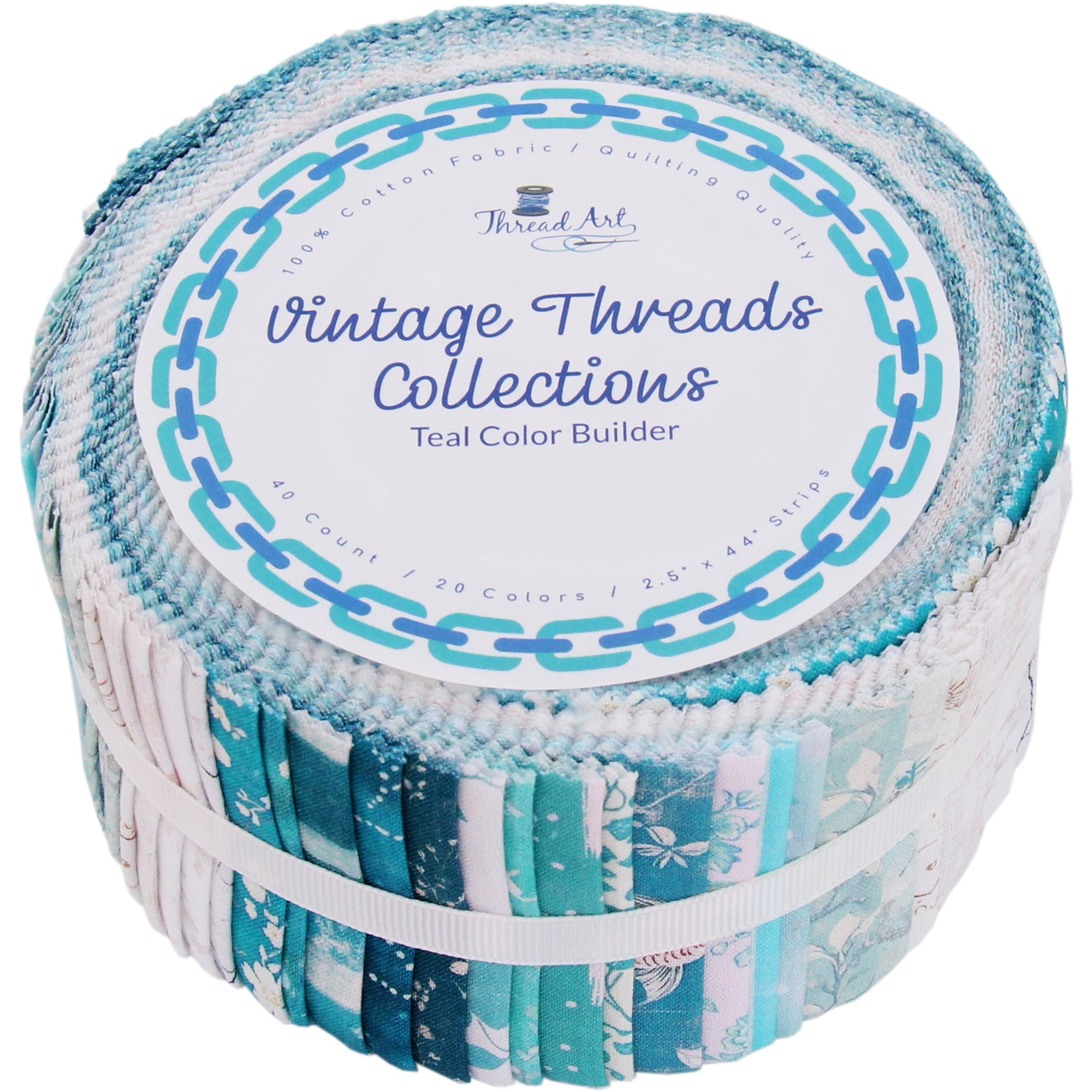ThreadArt Exclusive Prints Jelly Roll Fabric Strips for Quilting ...