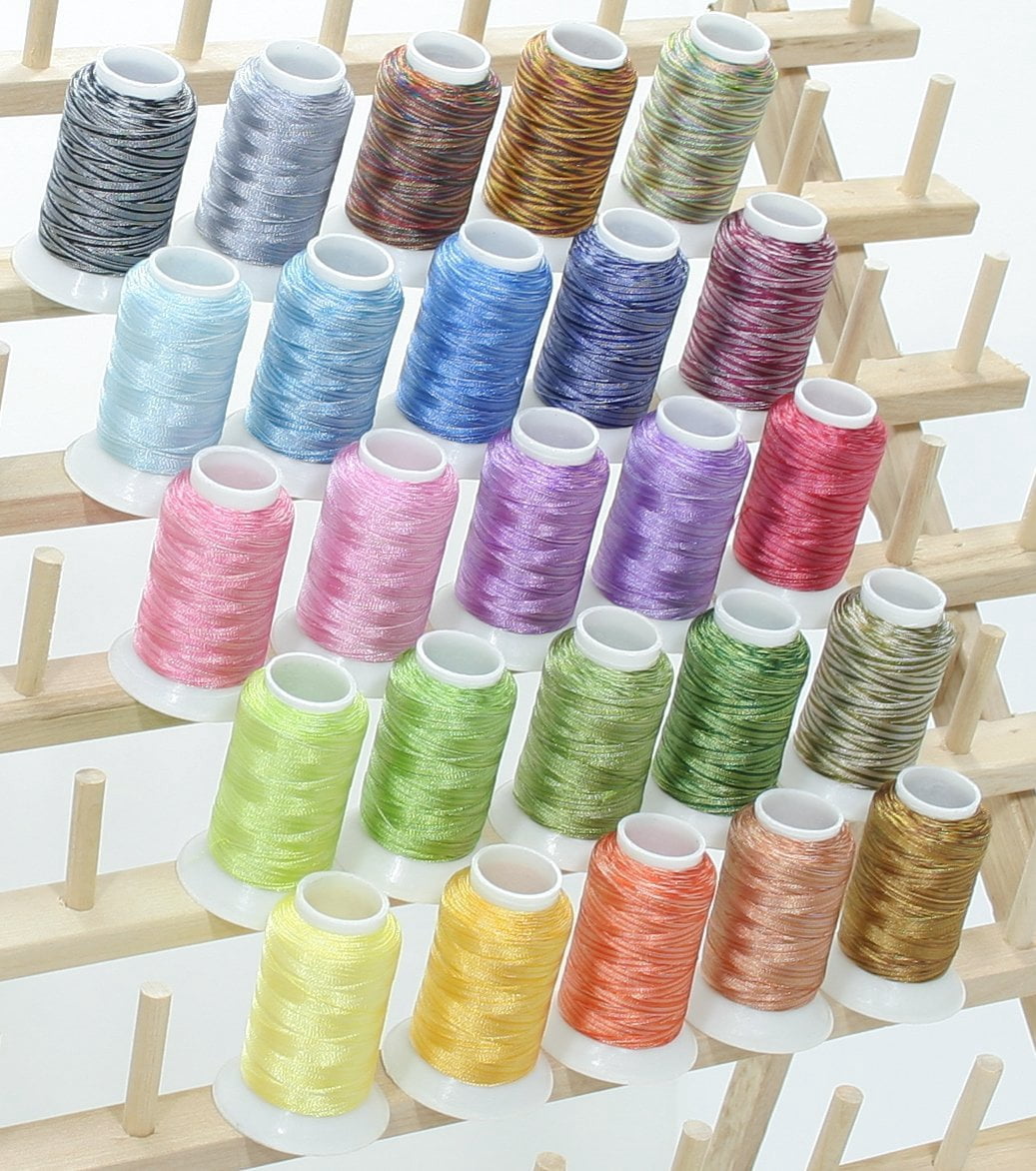 ThreadNanny 25 Mini Cones 550yards Variegated Colors Polyester ...