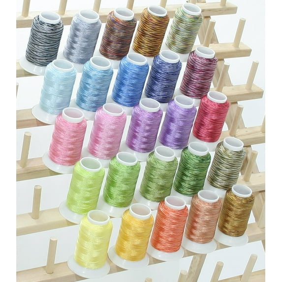 ThreadNanny 25 Mini Cones 550yards Variegated Colors Polyester ...