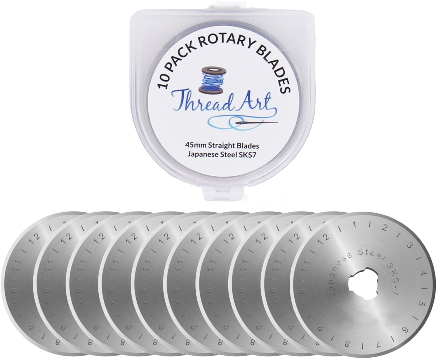 Threadart 10 Pack 45mm Rotary Cutter Blades | Premium High Tungstun ...