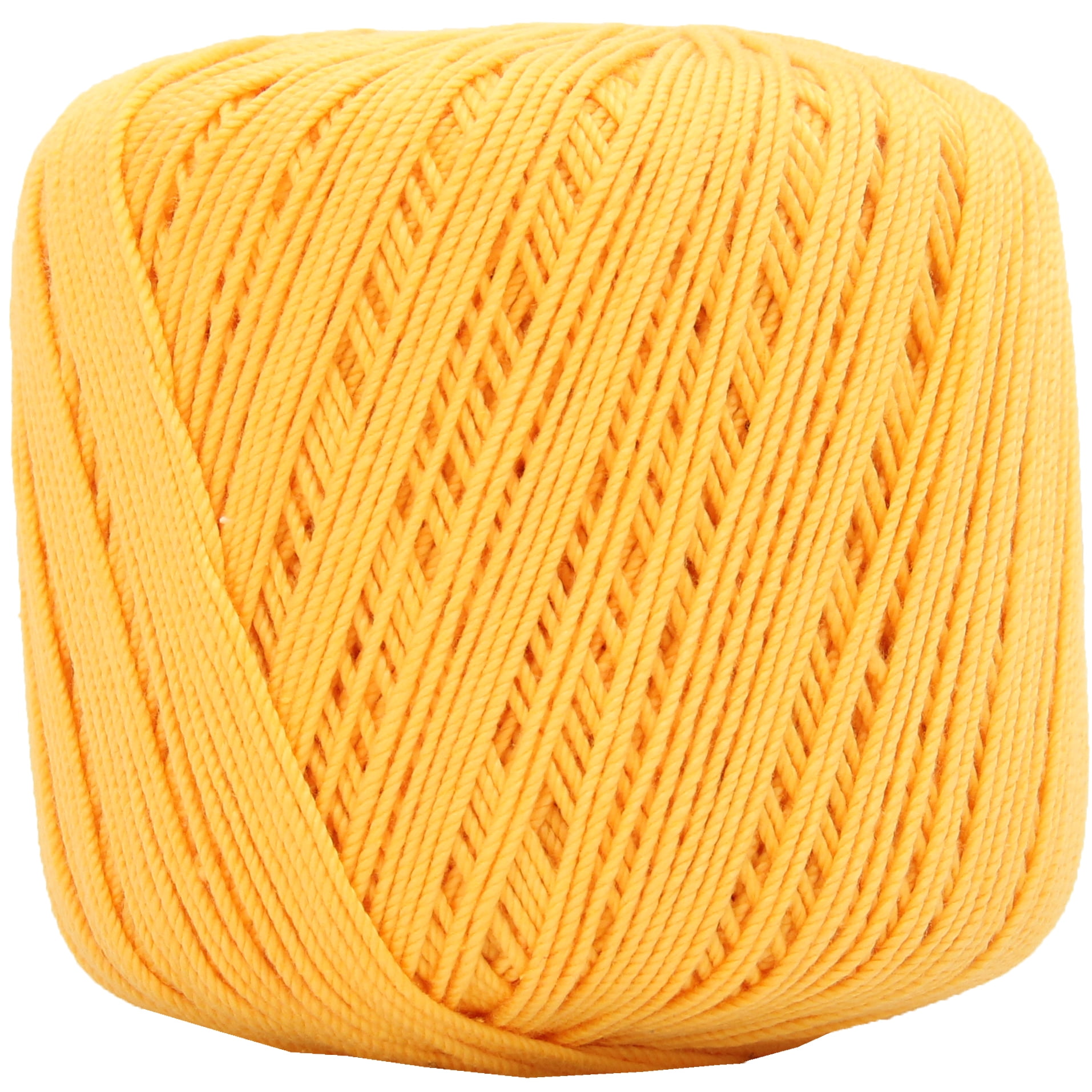 Threadart 100% Pure Cotton Crochet Thread - POLLEN GOLD - For ...