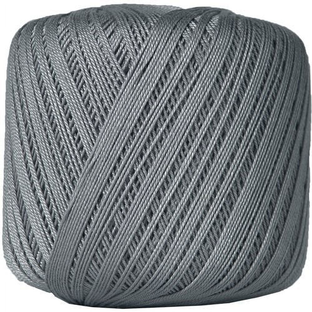 Threadart 100% Pure Cotton Crochet Thread - GREY - For tablecloths ...