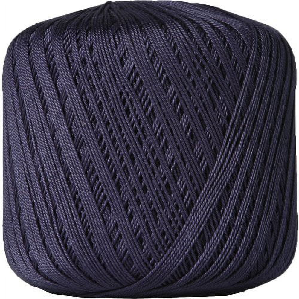 Threadart 100% Cotton Crochet Thread, Navy Color 38, Size 10 Bedspread ...