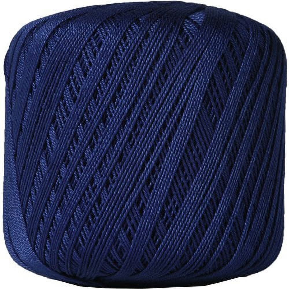 Threadart Crochet Thread, 100% Mercerized Cotton, Blue, Size 10, 175 ...
