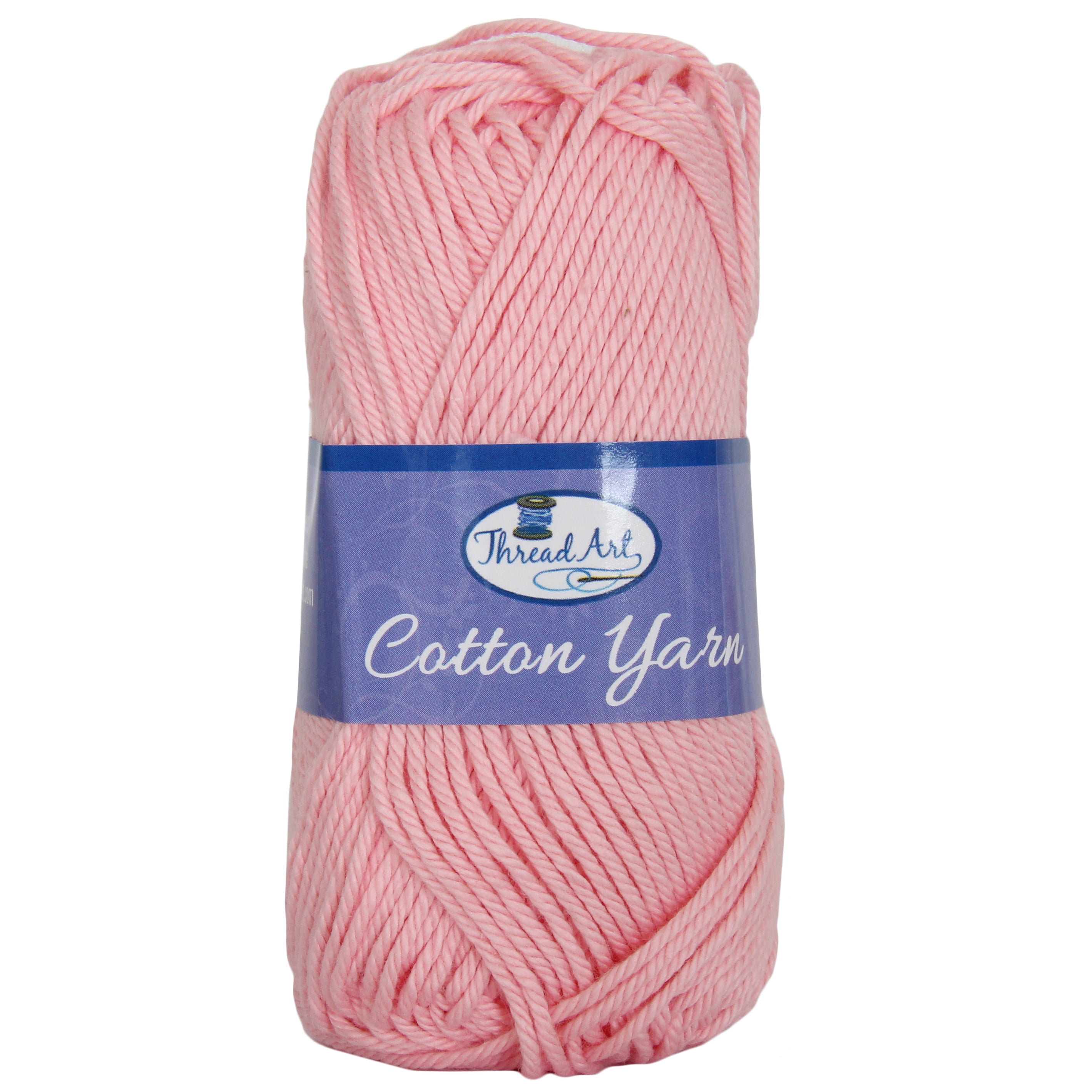 Threadart 100% Pure Cotton Crochet Yarn | 50 gram Skeins | Worsted ...