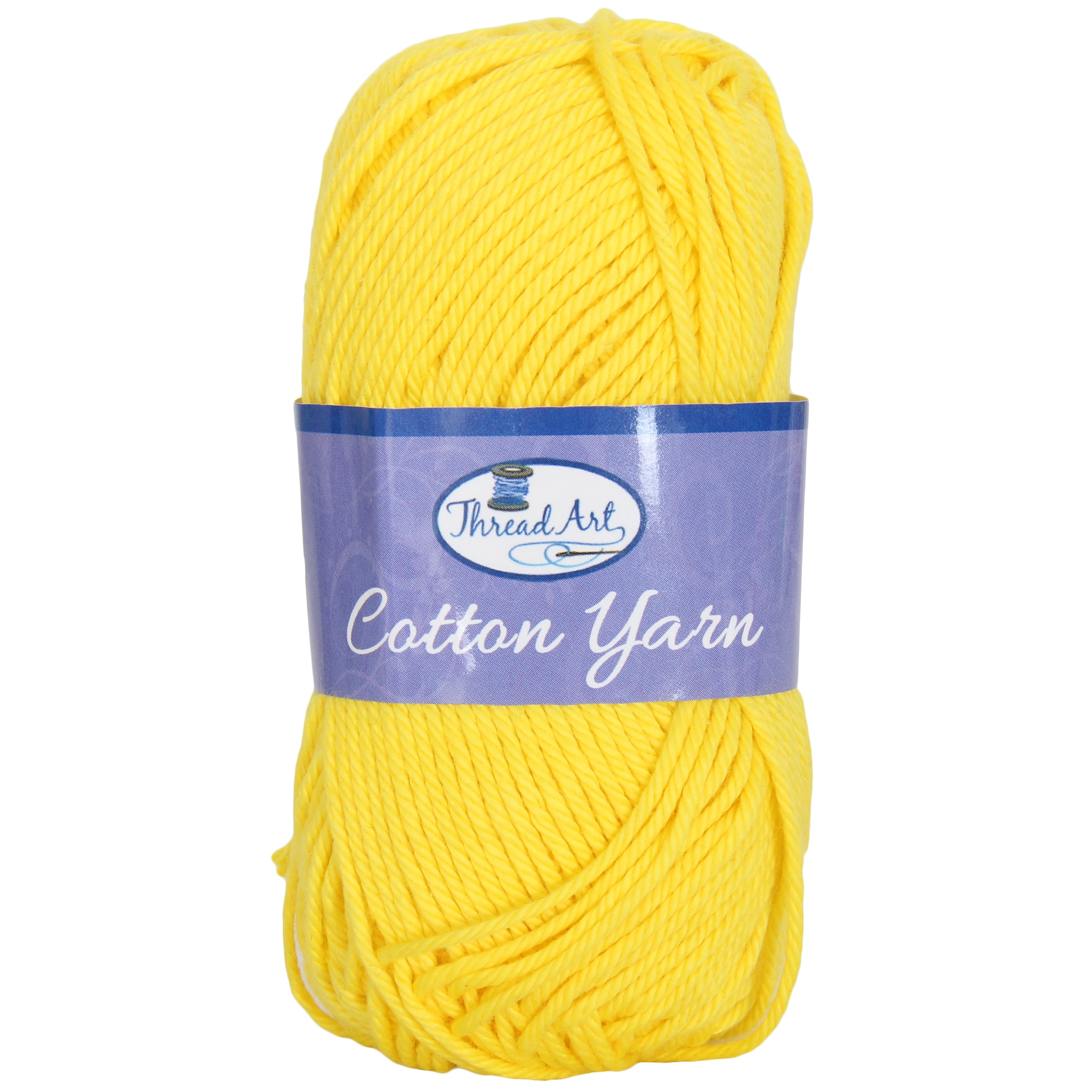 Threadart 100% Pure Cotton Crochet Yarn | 50 gram Skeins | Worsted ...