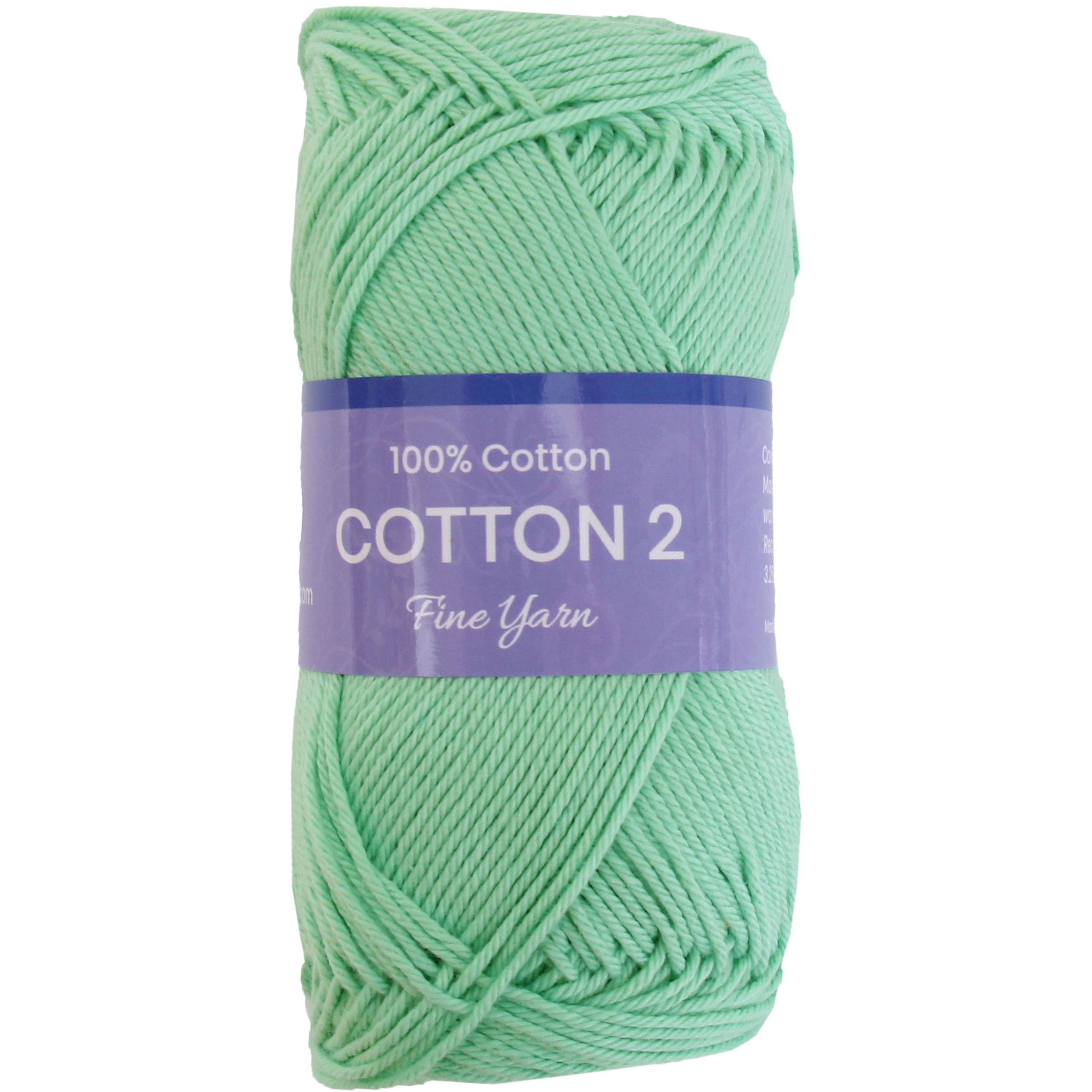 Threadart 100% Pure Cotton Crochet Yarn Size 2 | 50 gram Skeins |165 ...