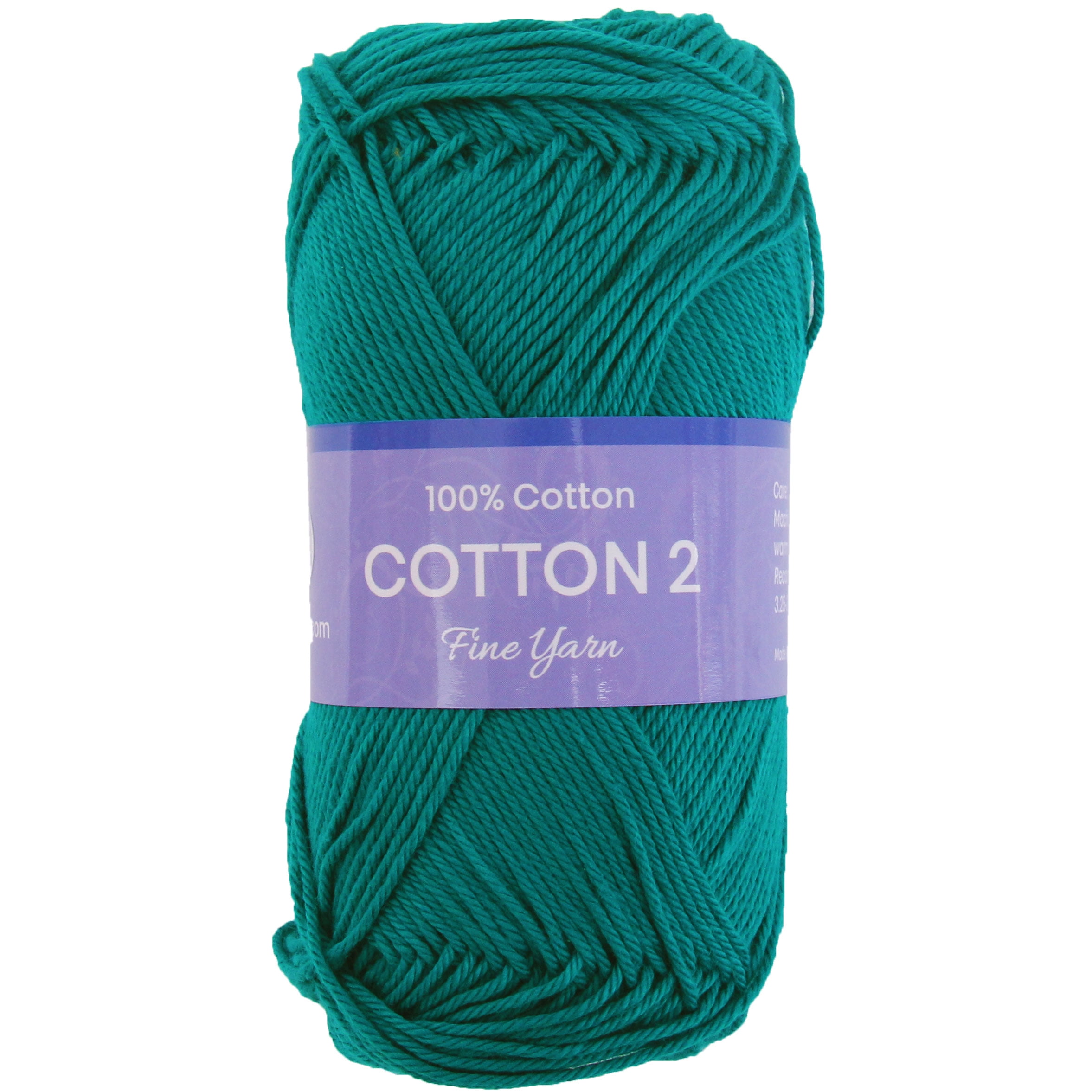 Threadart 100% Pure Cotton Crochet Yarn Size 2 | 50 gram Skeins |165 ...