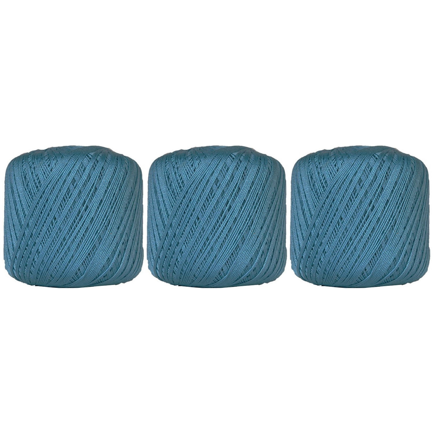 3 Ball Pack Threadart 100% Pure Cotton Crochet Thread - TURQUOISE - For ...