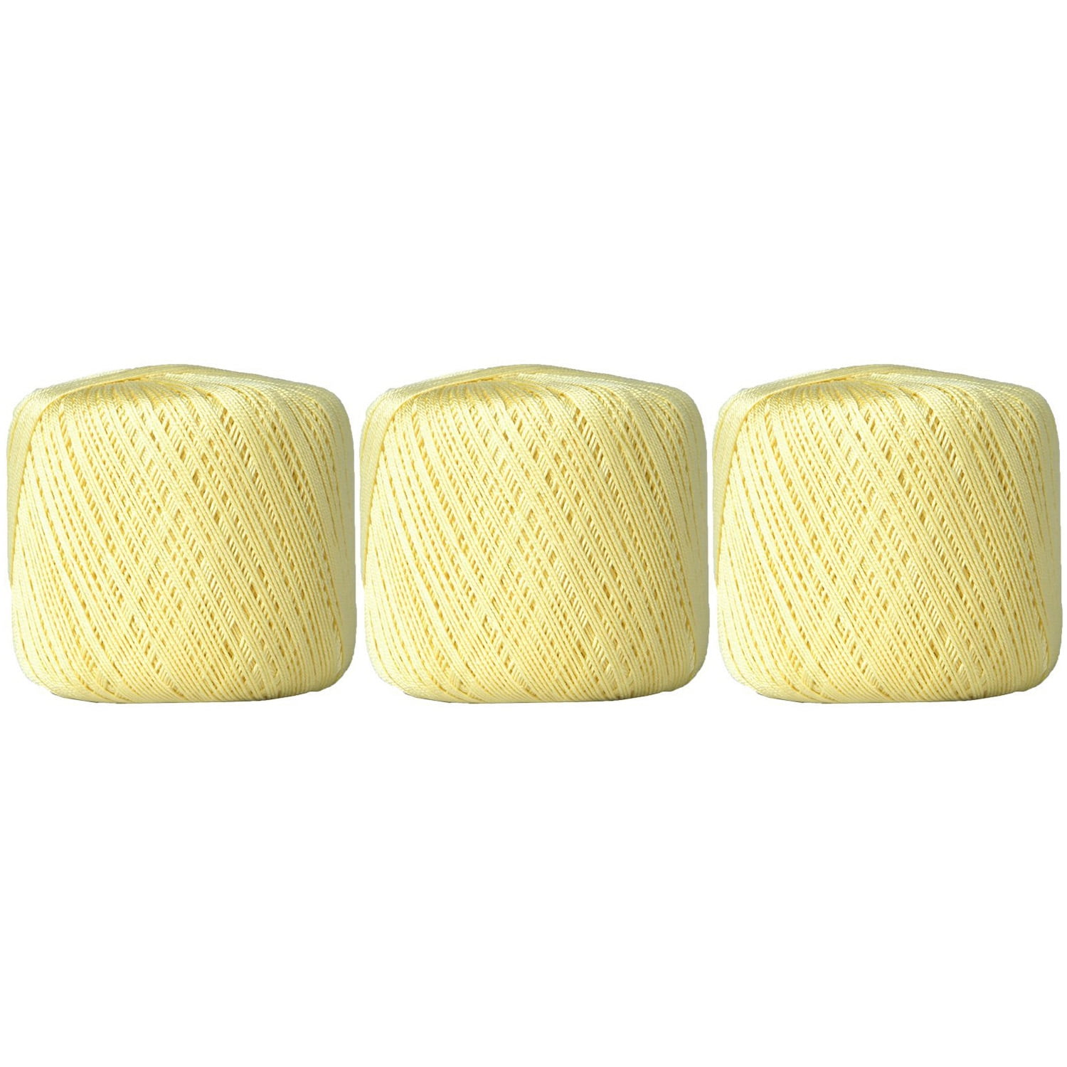 3 Ball Pack Threadart 100% Pure Cotton Crochet Thread - LEMONADE - For ...