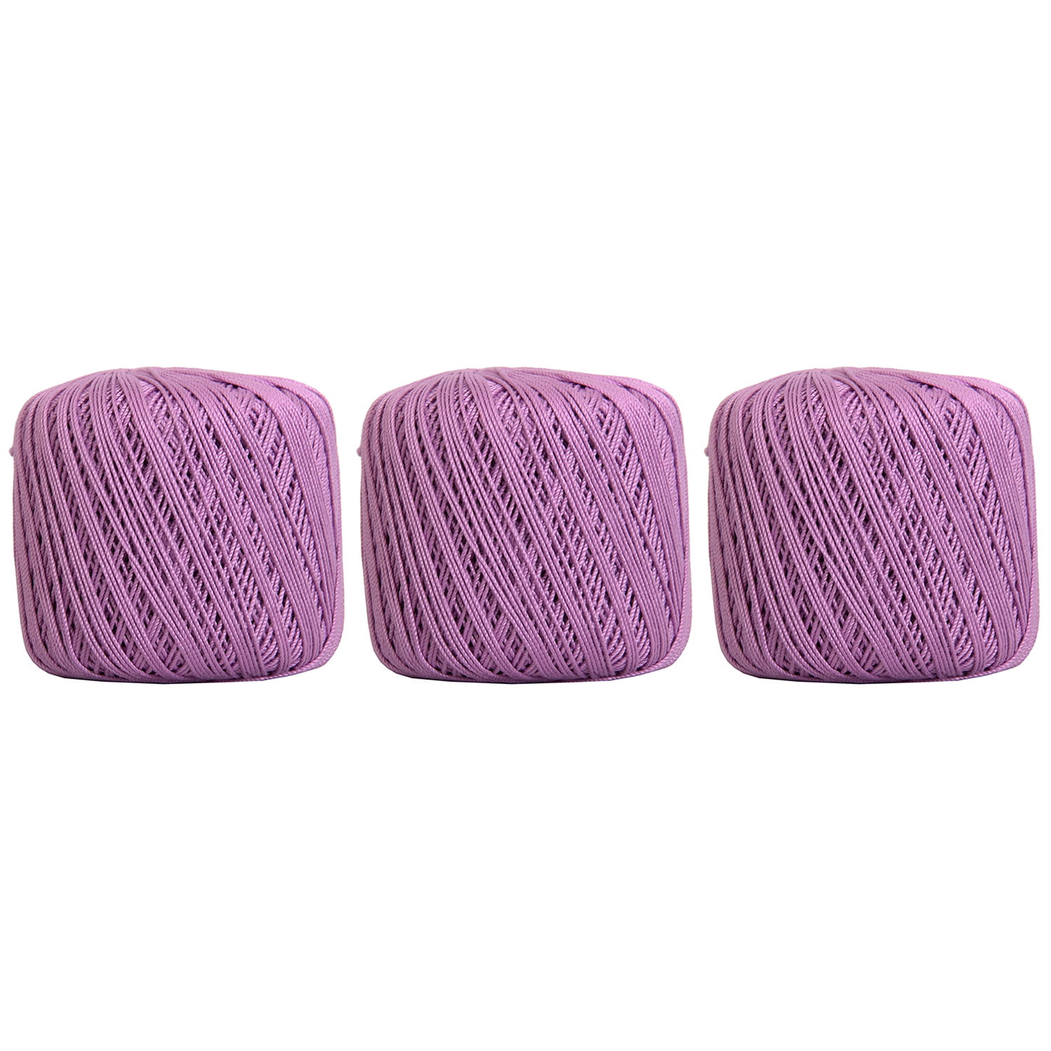 3 Ball Pack Threadart 100% Pure Cotton Crochet Thread - LILAC - For ...