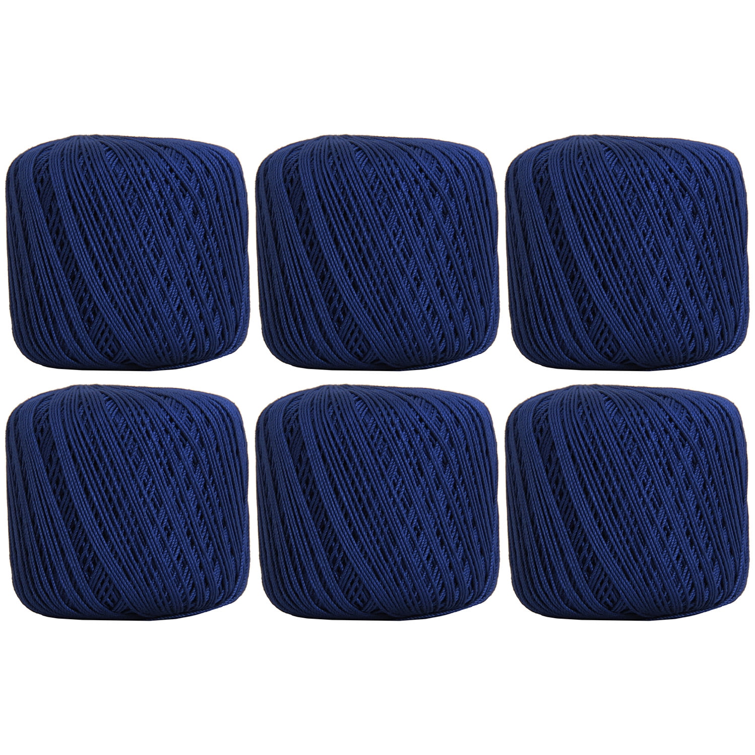6 Ball Pack Threadart 100% Pure Cotton Crochet Thread - BLUE - For ...