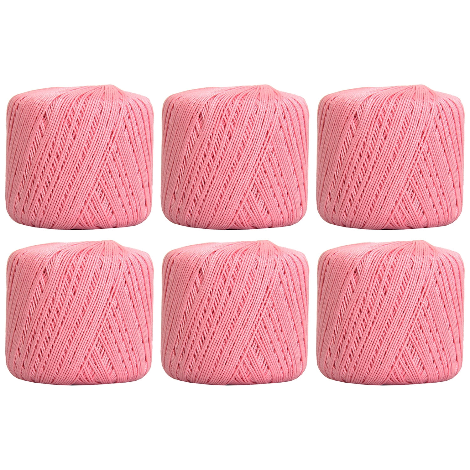 6 Ball Pack Threadart 100% Pure Cotton Crochet Thread - MAUVE - For ...