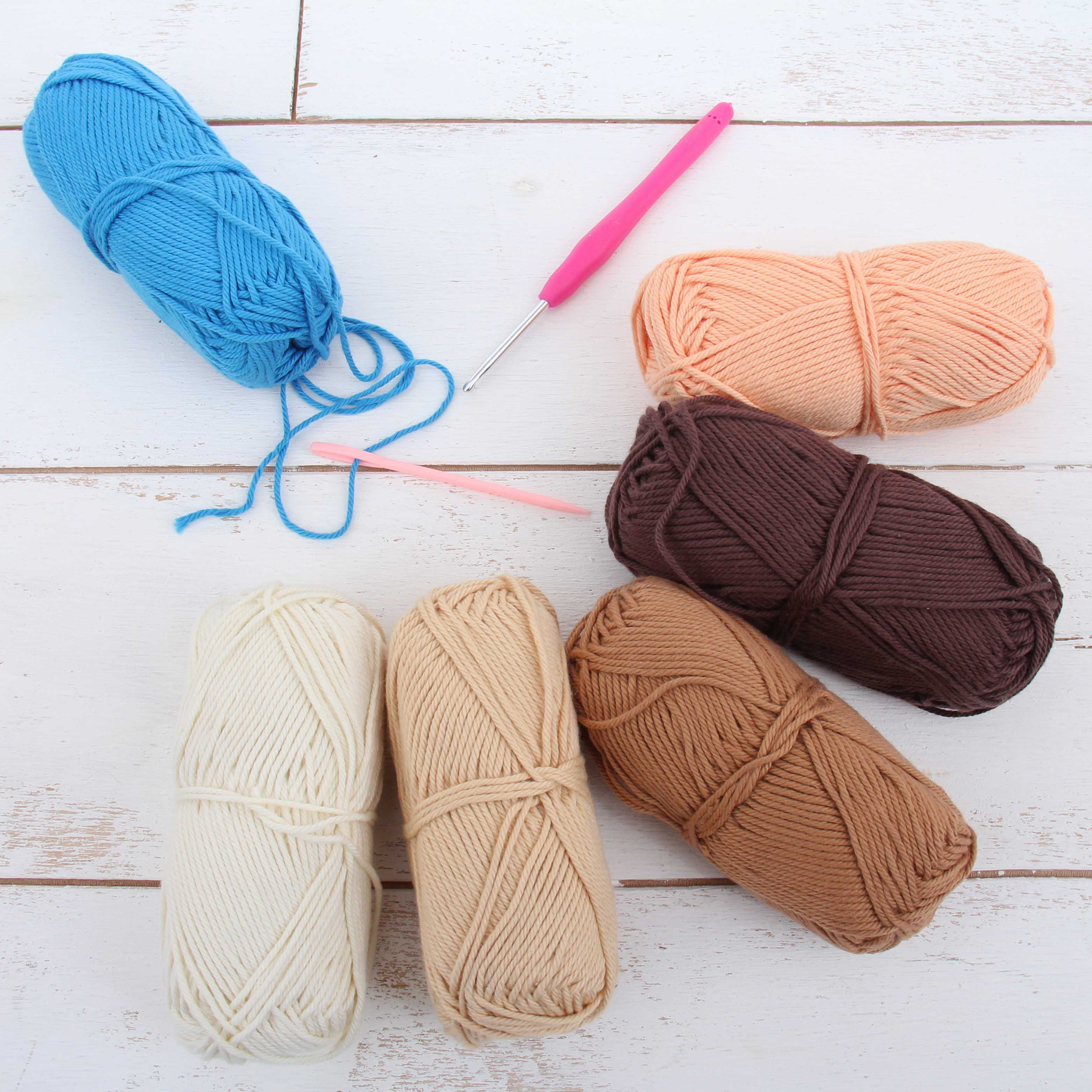 Threadart Crochet 100% Pure Cotton Size 4 Yarn Set | French Bouquet ...