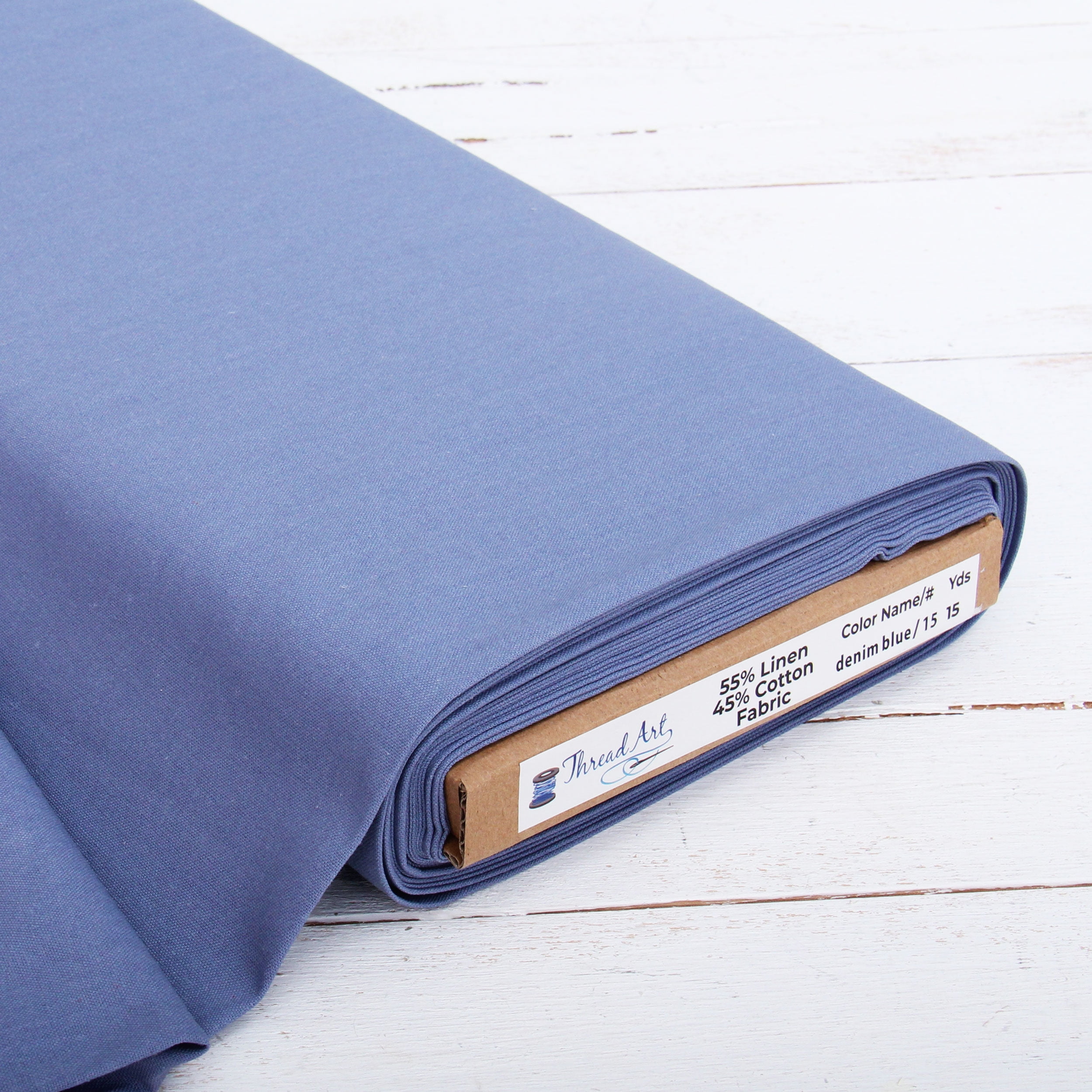 Threadart Linen Fabric By The Yard - Embroidery Fabric - Premium Cotton ...