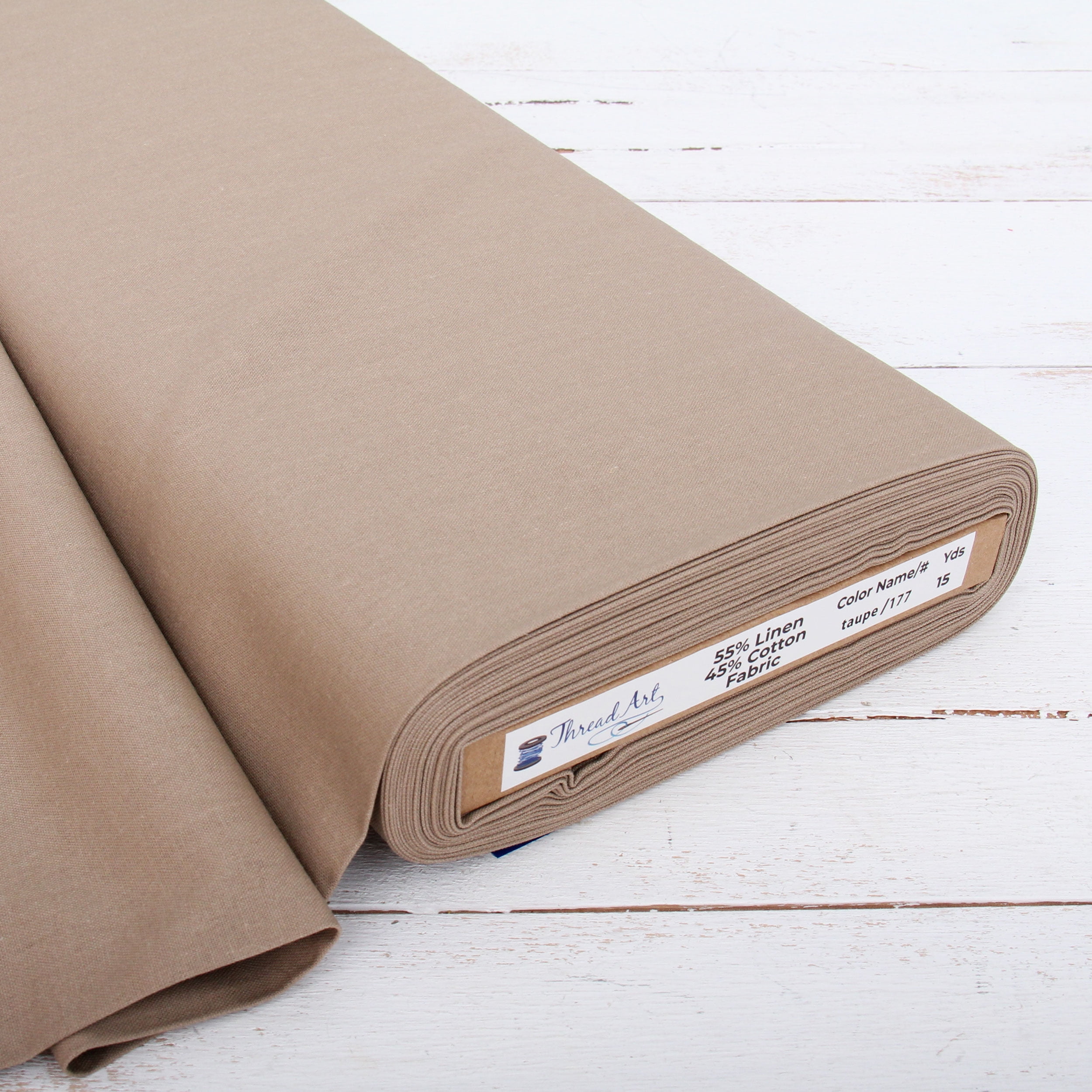 Threadart Linen Fabric By The Yard - Embroidery Fabric - Premium Cotton ...