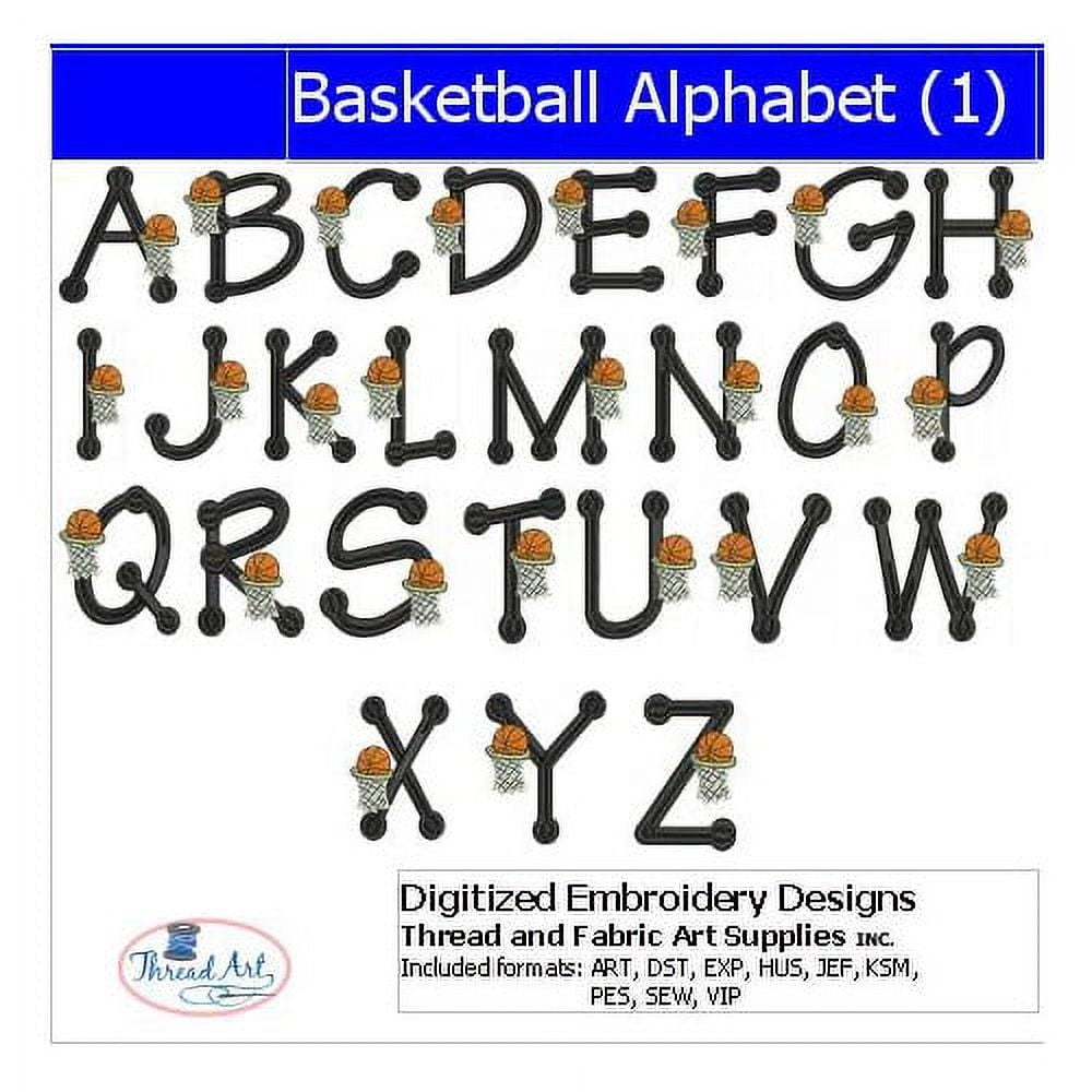 Threadart Machine Embroidery Design Bundles - Alphabet Sets ...