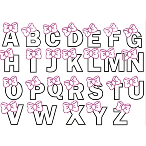 Threadart Machine Embroidery Design Bundles - Alphabet Sets - Bow ...