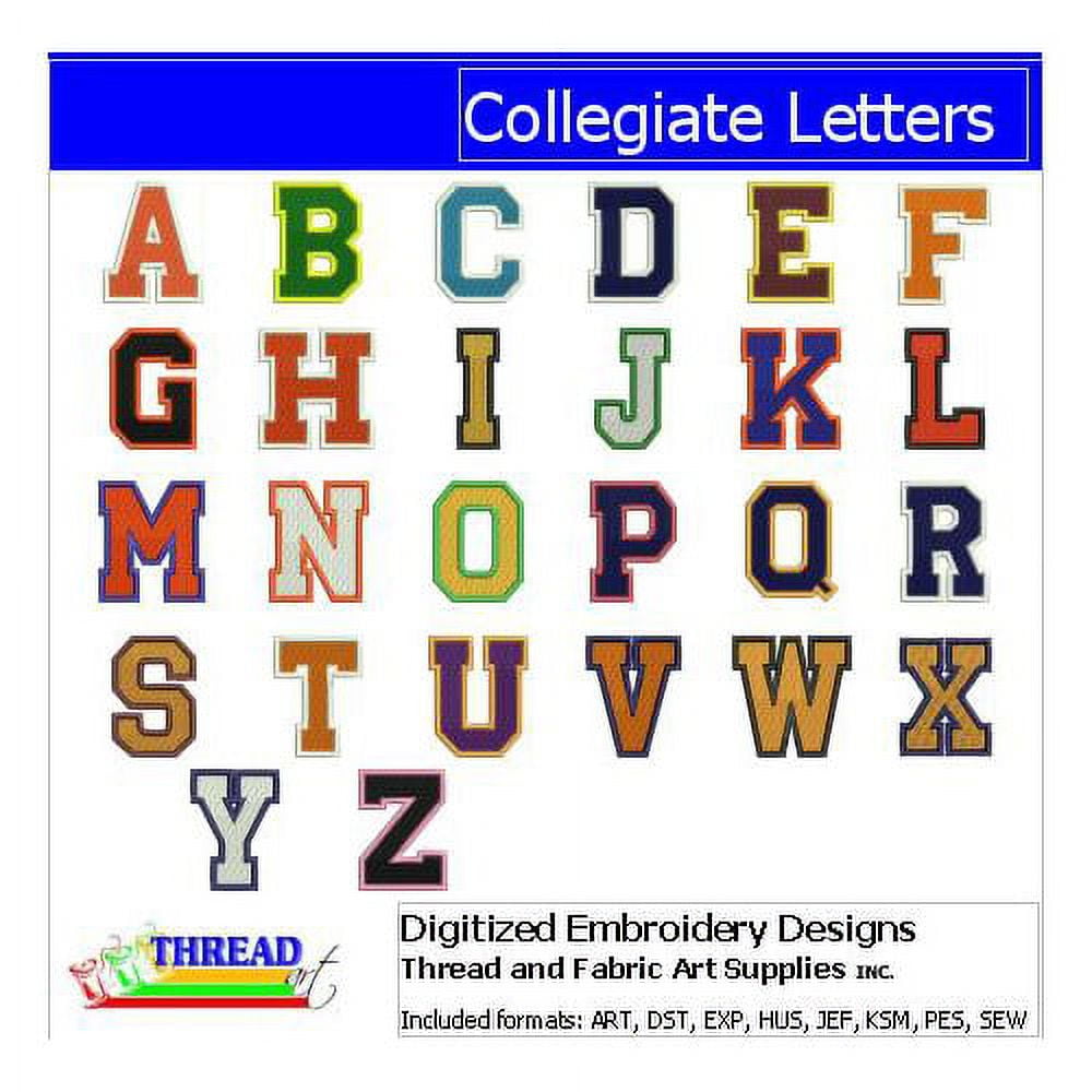 Threadart Machine Embroidery Design Bundles - Alphabet Sets ...