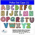 Threadart Machine Embroidery Design Bundles - Alphabet Sets - Polka Dot ...