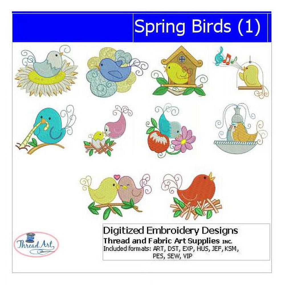Threadart Machine Embroidery Design Bundles - Animal Sets - Spring ...