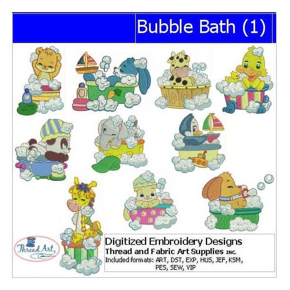 Threadart Machine Embroidery Design Bundles - Children Sets - Bubble ...