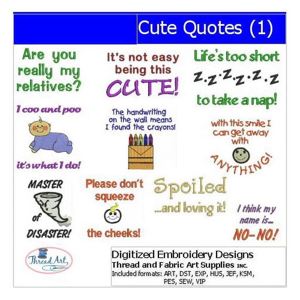 Threadart Machine Embroidery Design Bundles - Children Sets - Cute ...