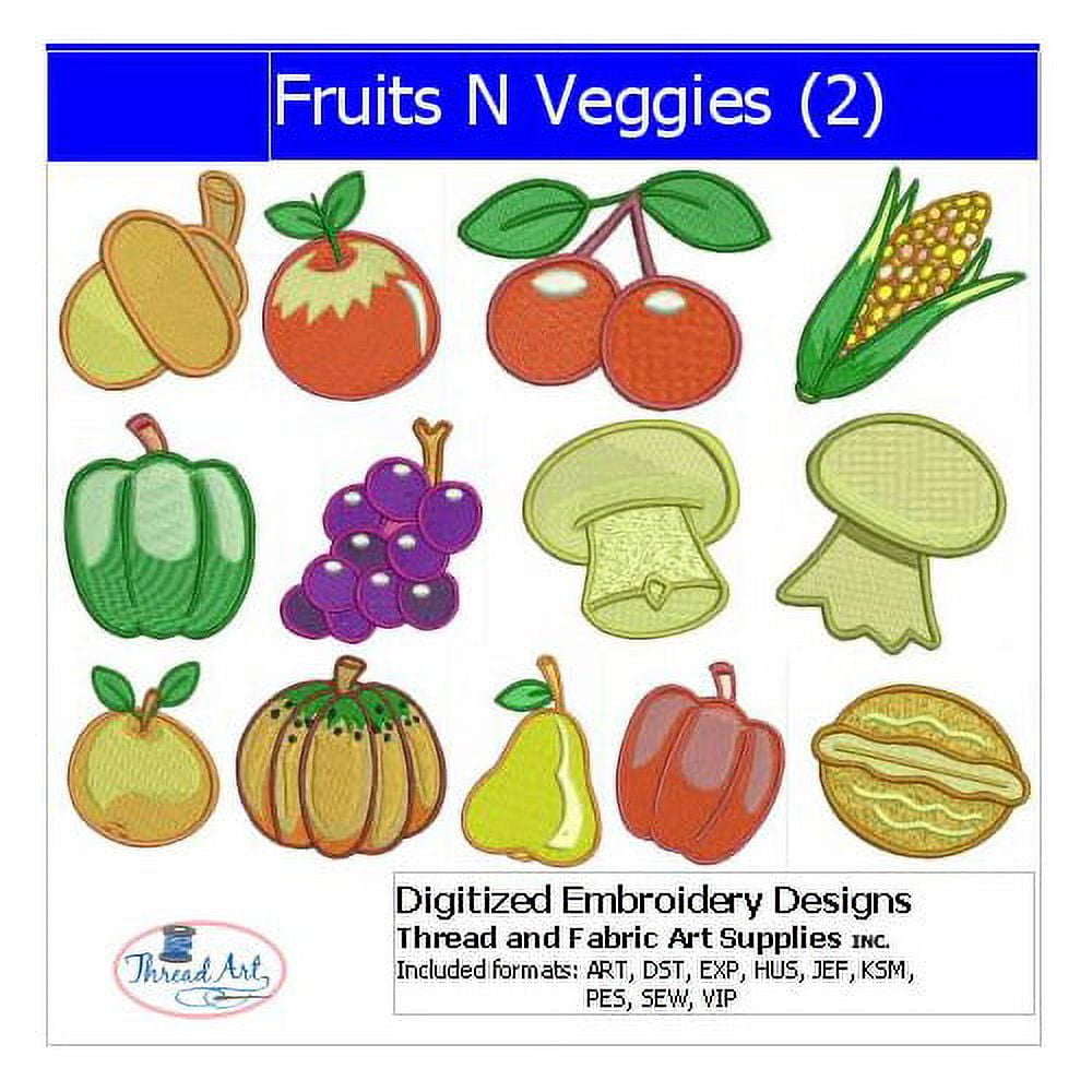 Threadart Machine Embroidery Design Bundles - Food & Beverage Sets ...