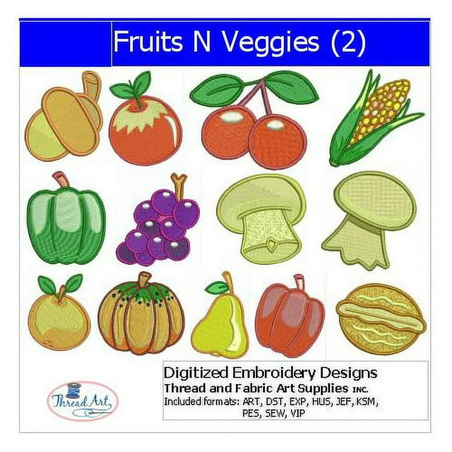 Threadart Machine Embroidery Design Bundles - Food & Beverage Sets ...