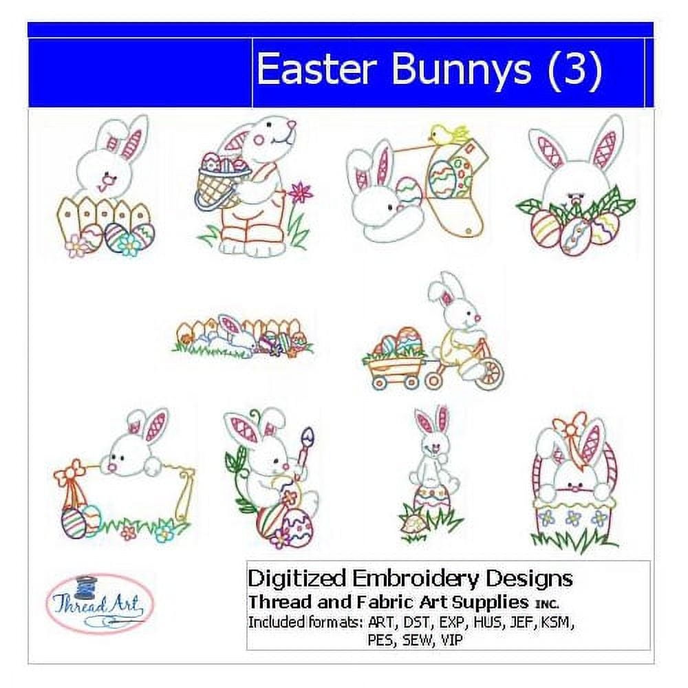Threadart Machine Embroidery Design Bundles - Holiday Sets - Easter ...