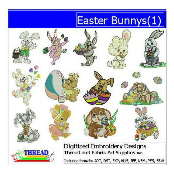 Threadart Machine Embroidery Design Bundles - Holiday Sets - Easter ...