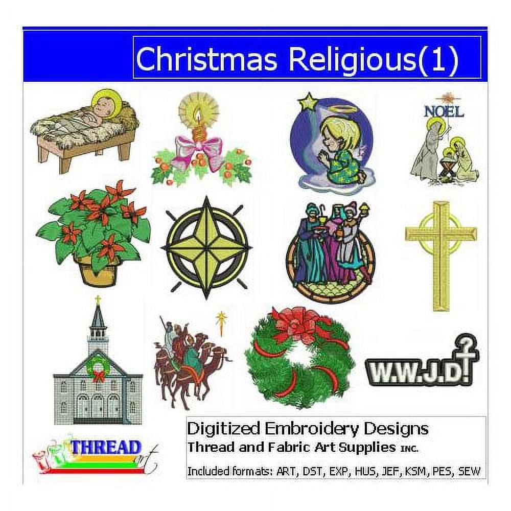 Threadart Machine Embroidery Design Bundles - Religion Sets - Christmas ...
