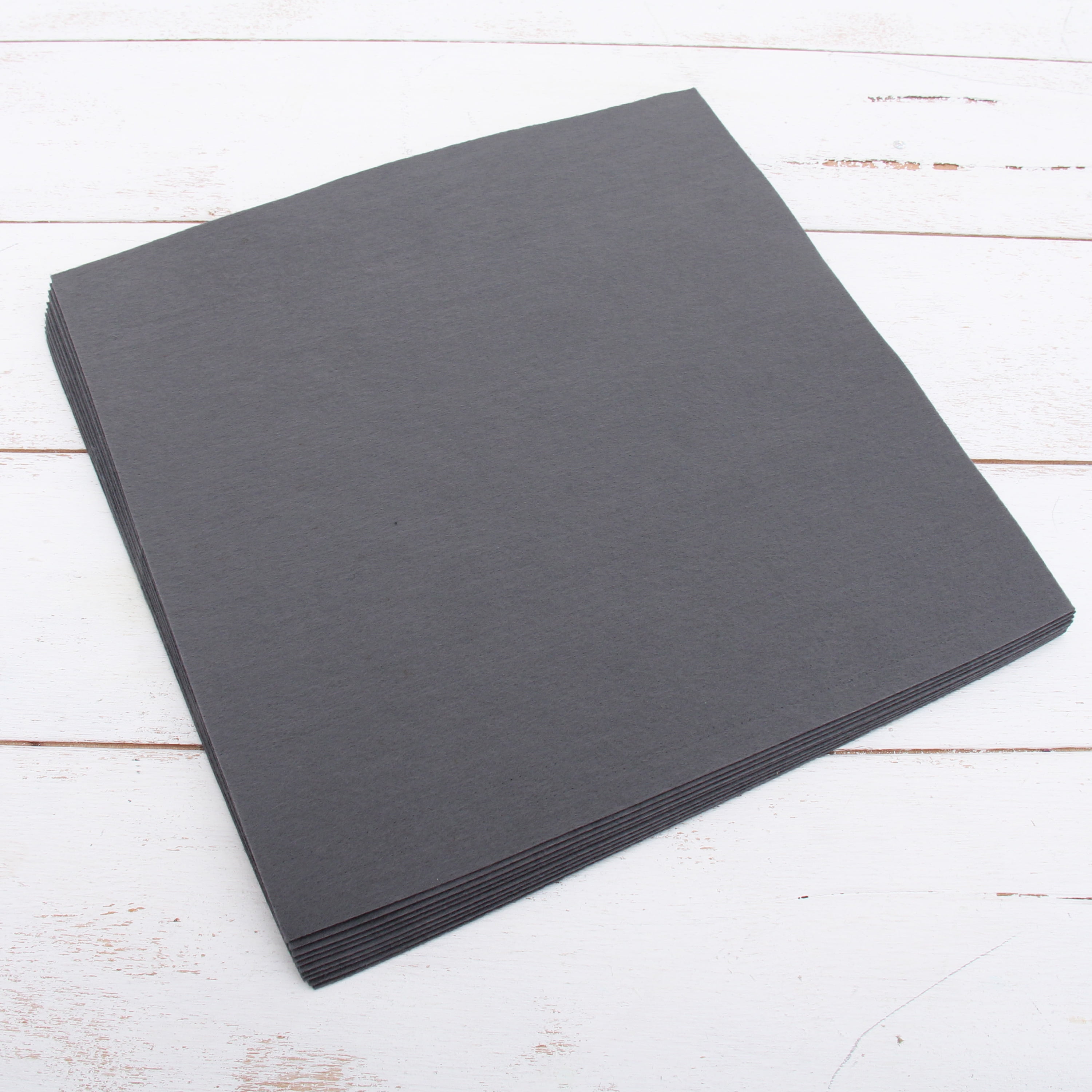 Threadart Premium Felt Sheets, 10 Sheets, 12x12, Light Grey, 1.2mm ...