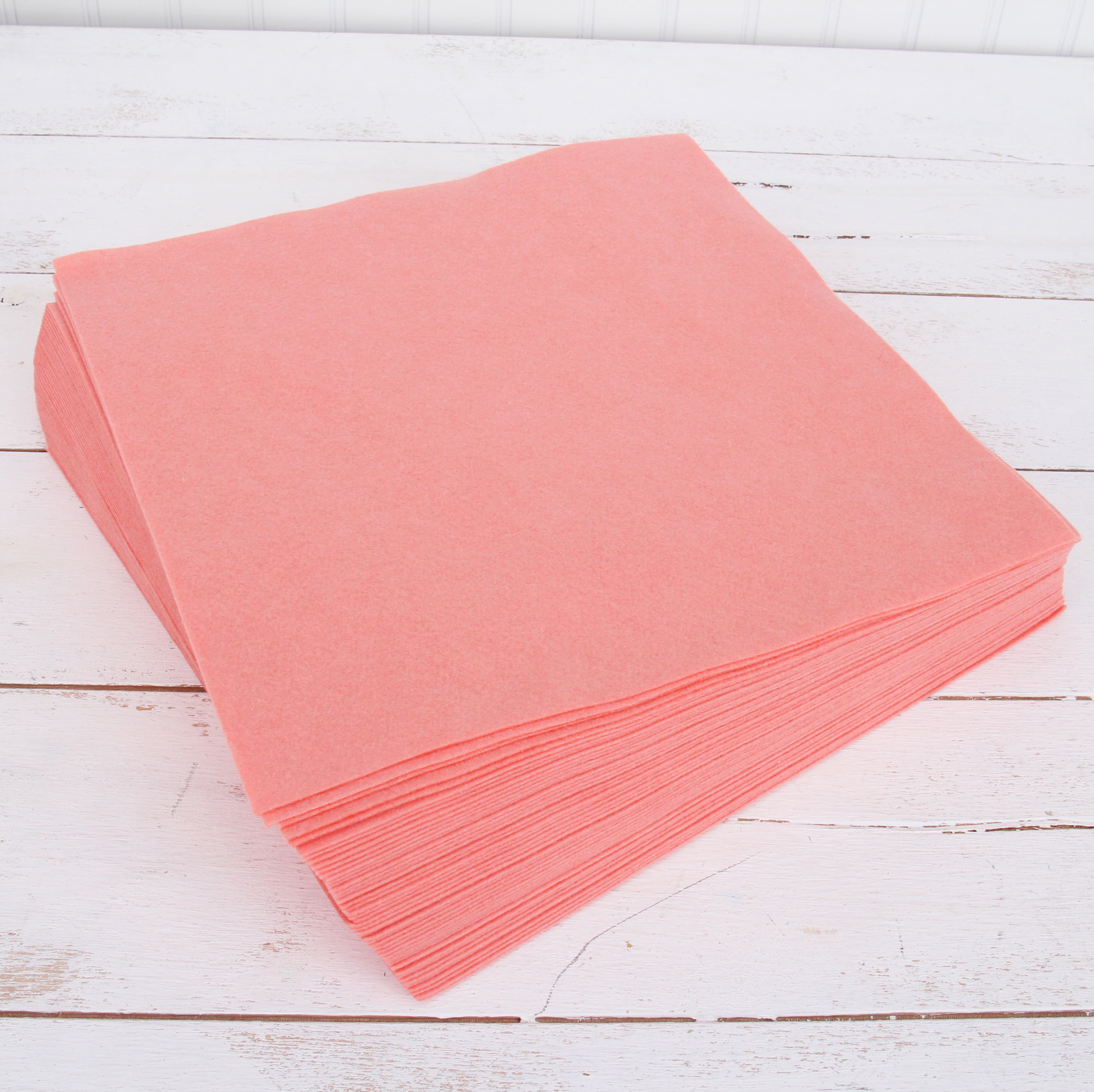 Threadart Premium Felt Sheets - 50 Sheets - 12" x 12" - Melon | Soft ...
