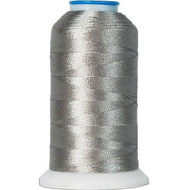 Metallic Embroidery Thread | No. L35 - Brass | 500 Meter Cones (550 ...