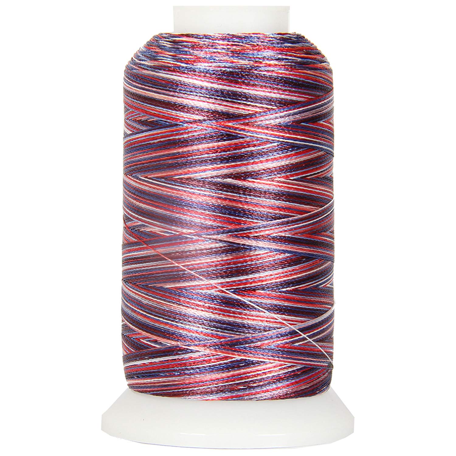 Metallic Embroidery Thread | No. L58 - Purple | 500 Meter Cones (550 ...