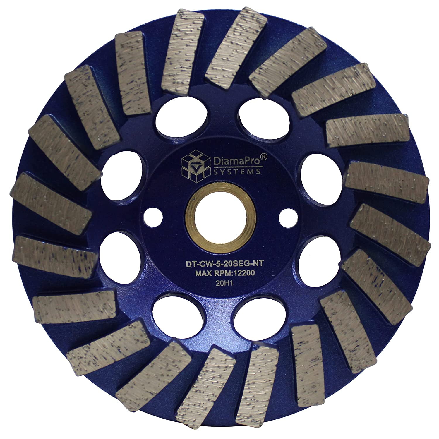 Threaded 5 Inch 20 Segment Turbo Concrete Grinding Cup Wheel for ...