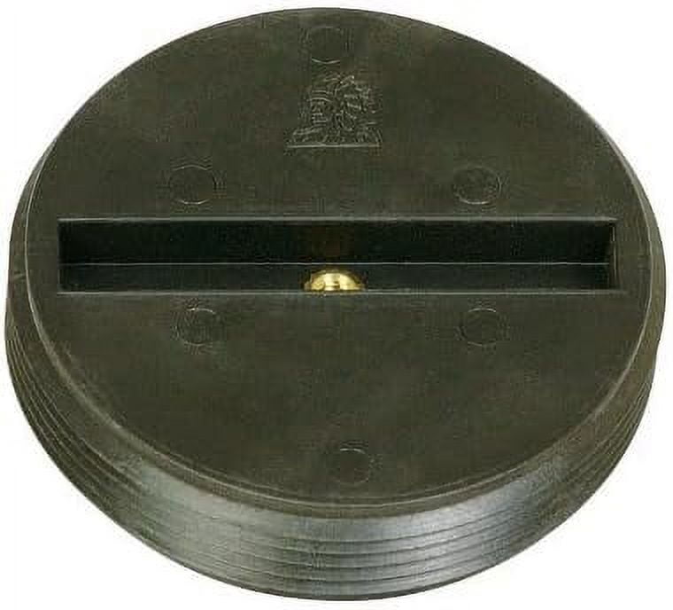 Threaded Cleanout Plug 3.5 in. Black - Walmart.com
