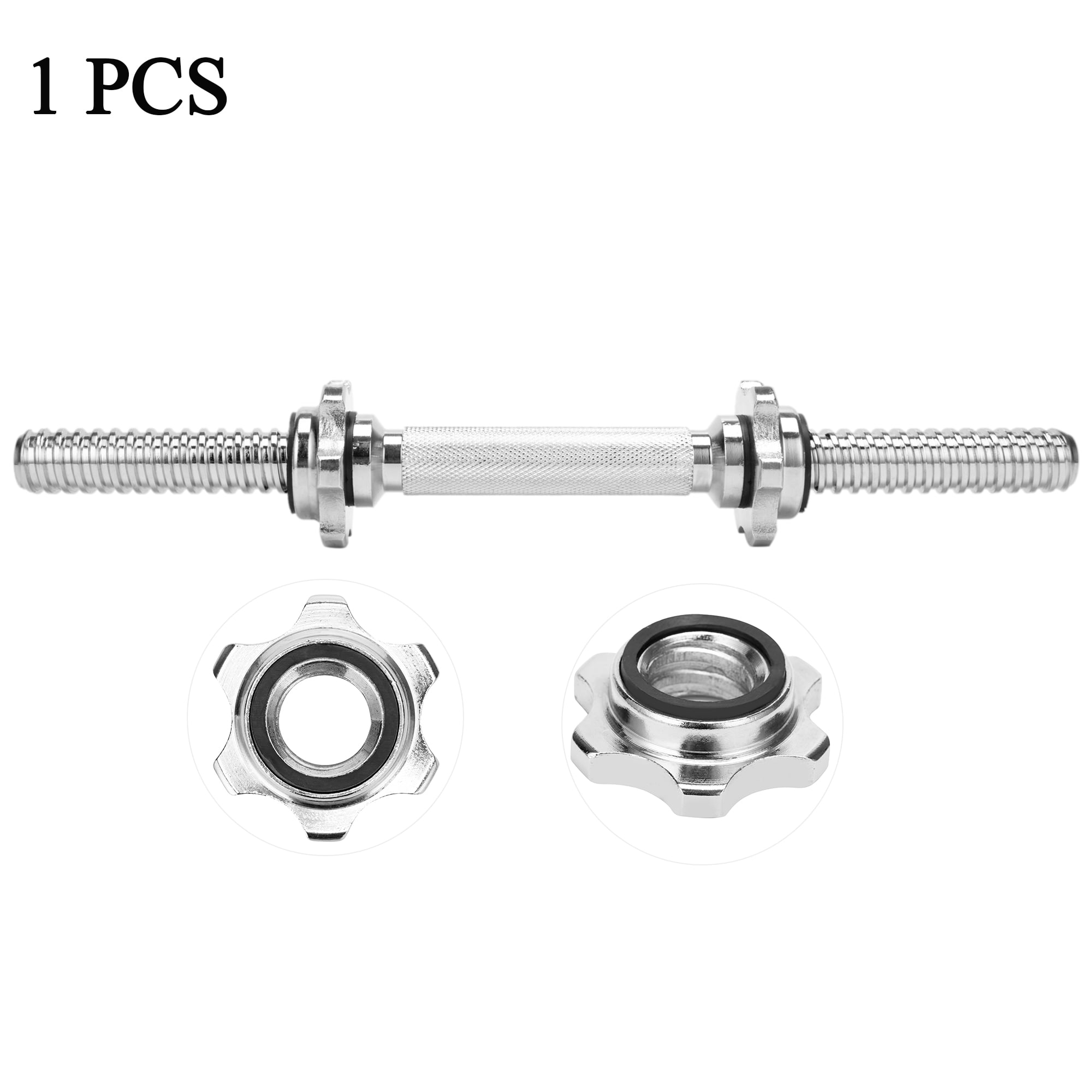 Threaded Dumbbell Handle, Adjustable Dumbbell Bar Heavy Duty Barbell 17 ...