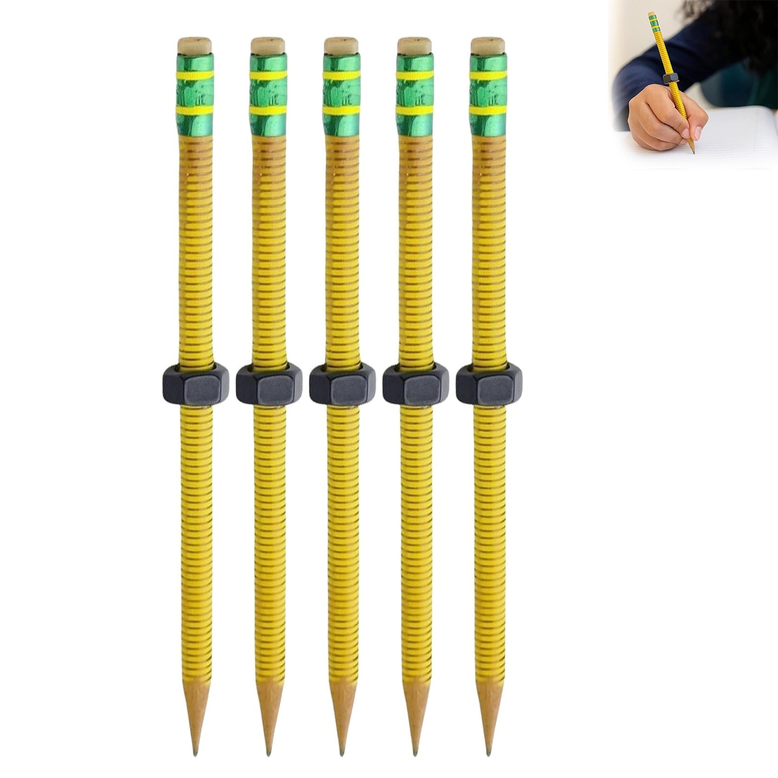 Threaded Fidget Pencil with Sliding Nut, Threaded Pencil for ADHD ...