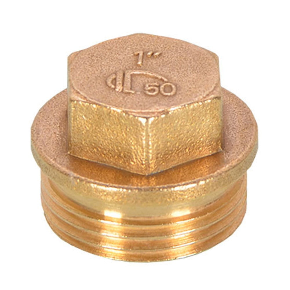 Threaded Fitting Brass AG Plug Blind Plug IG Cap 1/2inch 3/4inch 1inch ...