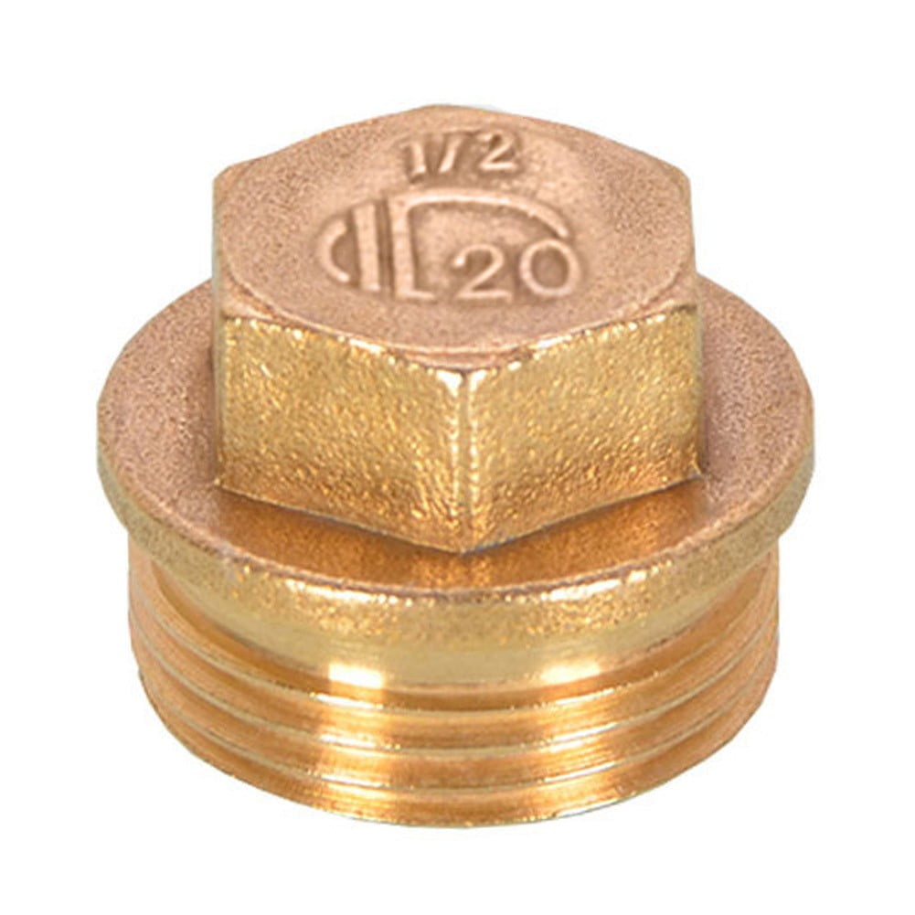 Threaded Fitting Brass AG Plug Blind Plug IG Cap 1/2inch 3/4inch 1inch ...