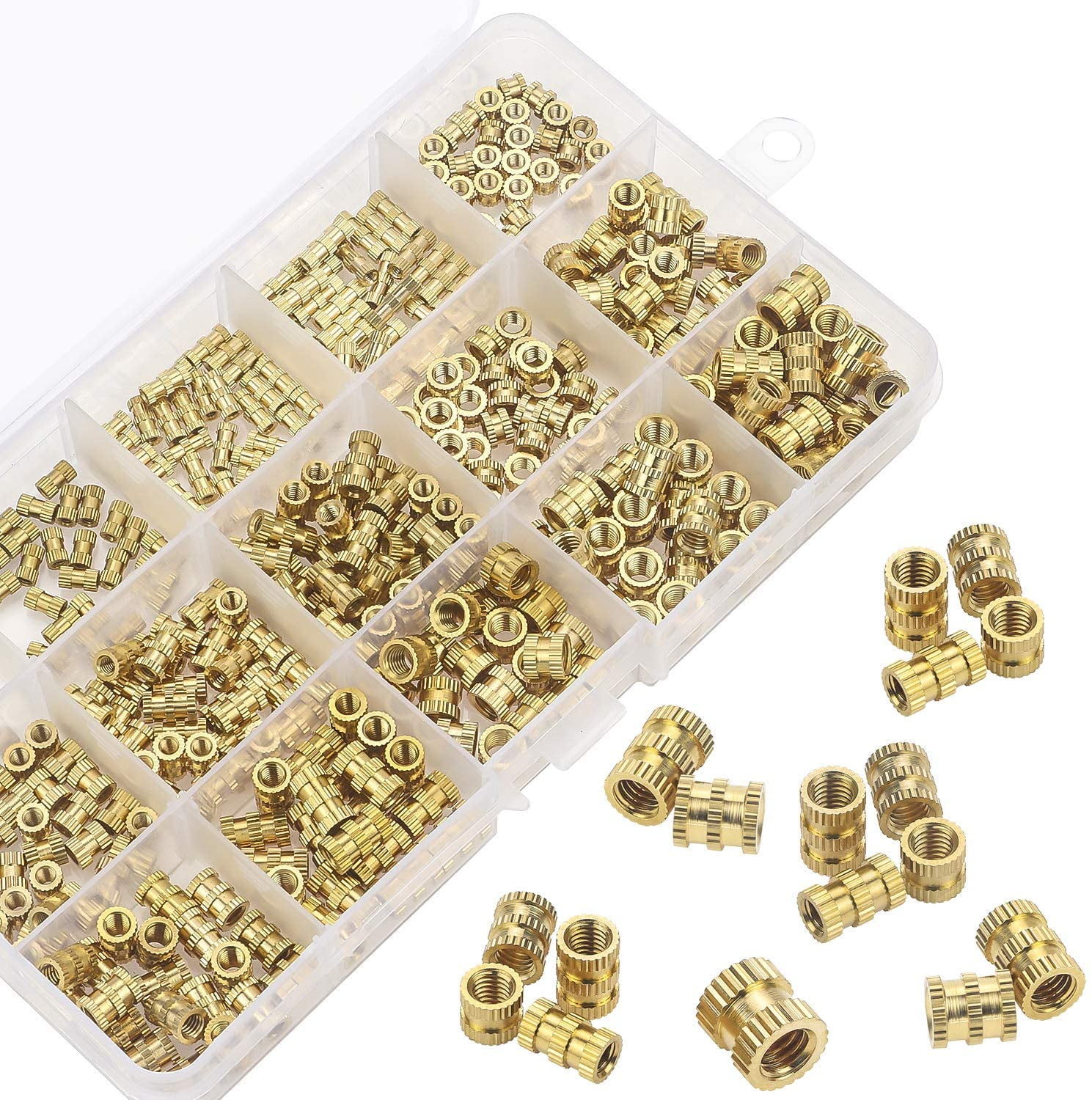 Threaded Insert Female Thread M2 M3 M4 M5 Brass Threaded Bushings for ...