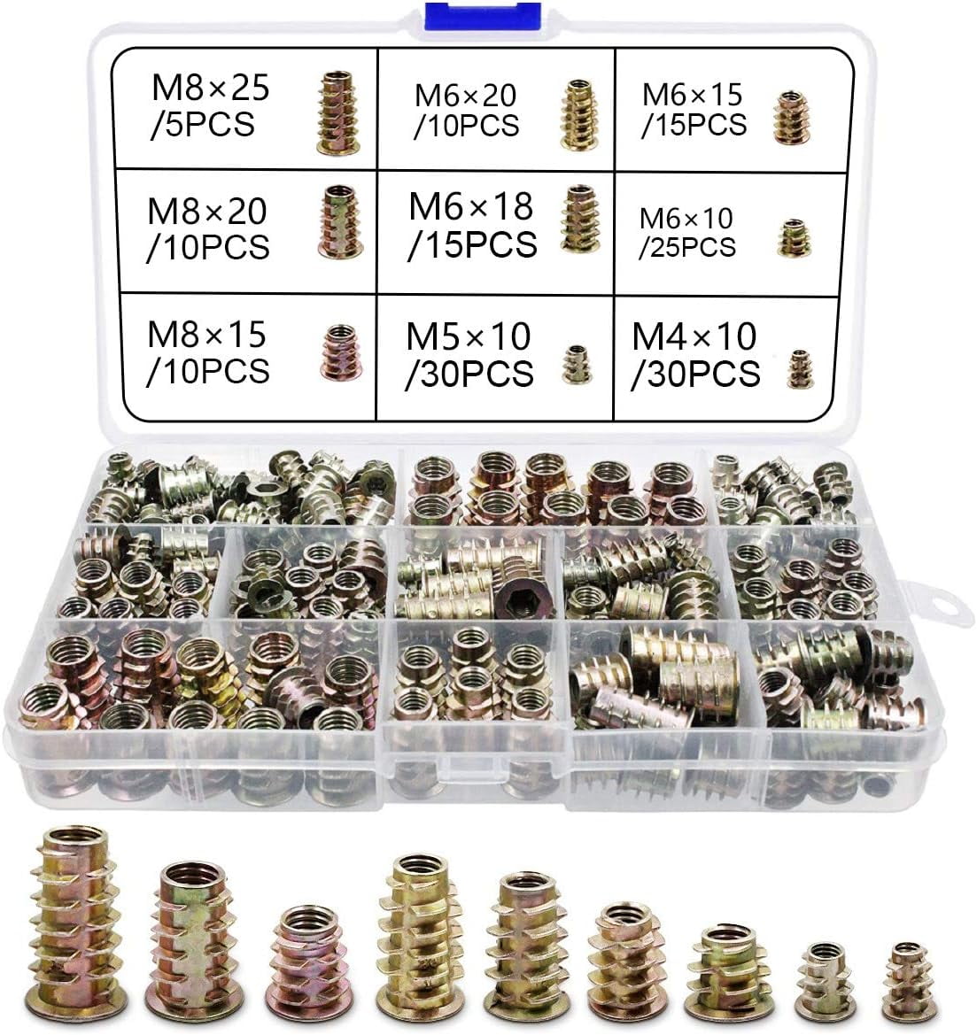 Threaded Insert Nuts for Wood Furniture, High Hardness Ensures ...