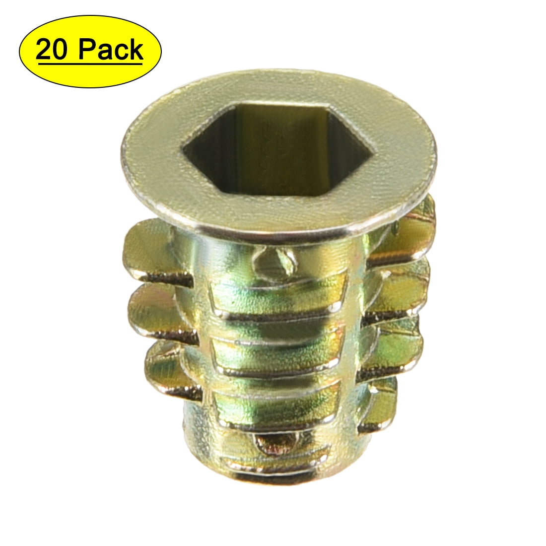 Threaded Insert Nuts Zinc Alloy Hex Socket M6 Internal Threads 13mm ...