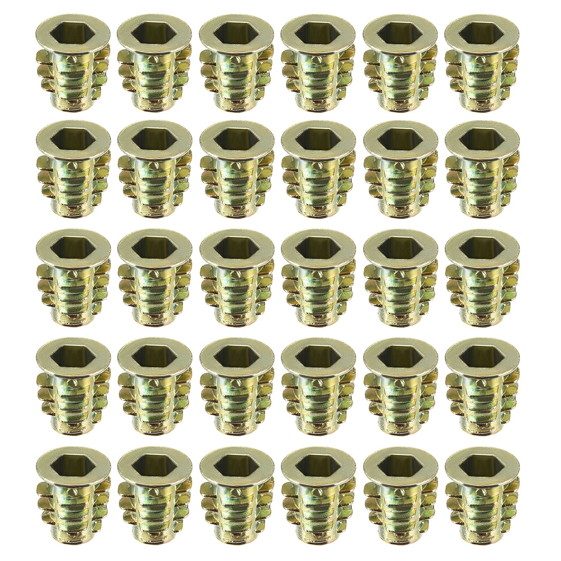 Threaded Insert Nuts Zinc Alloy Hex Socket M6 Internal Threads 13mm ...