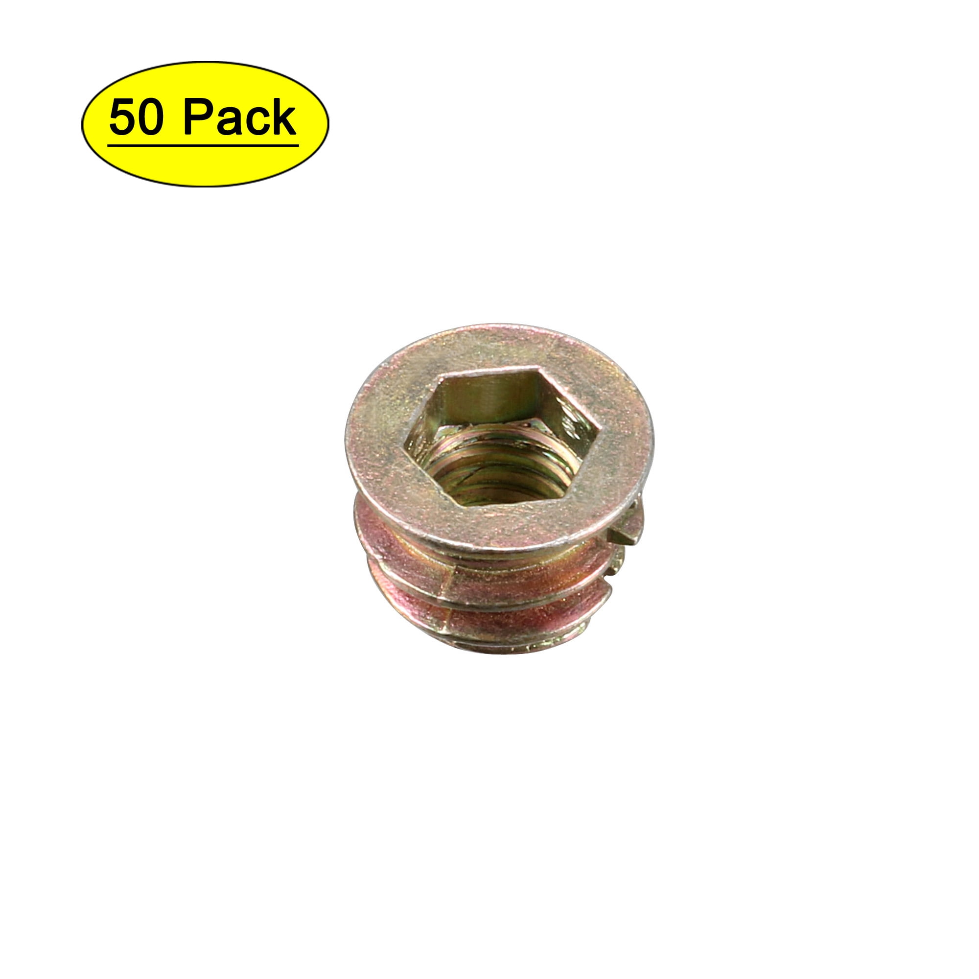Threaded Insert Rivet Nuts Hex Socket M6 Internal Threads 8mm Length ...