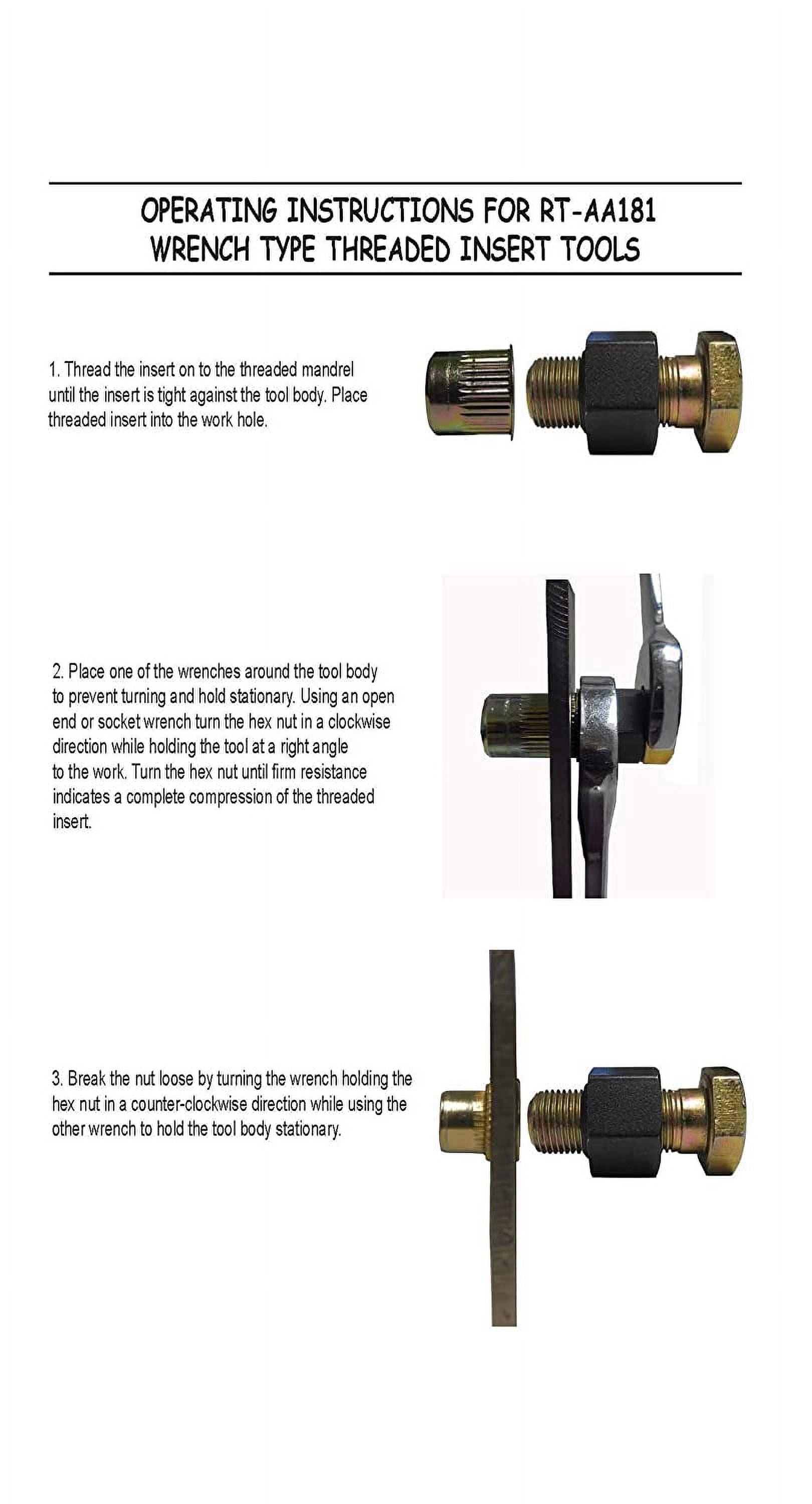 Threaded Insert Tool for M8 Threaded Inserts. A Low Cost Expendable ...
